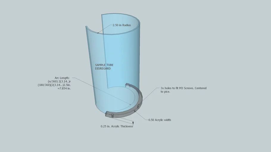 Acrylic fish trap tube | 3D Warehouse
