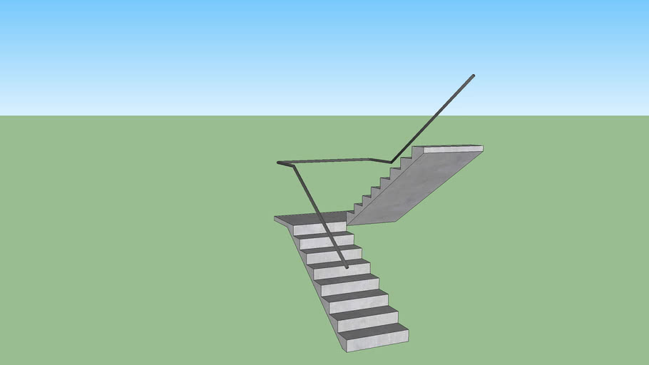 Escada em U | 3D Warehouse