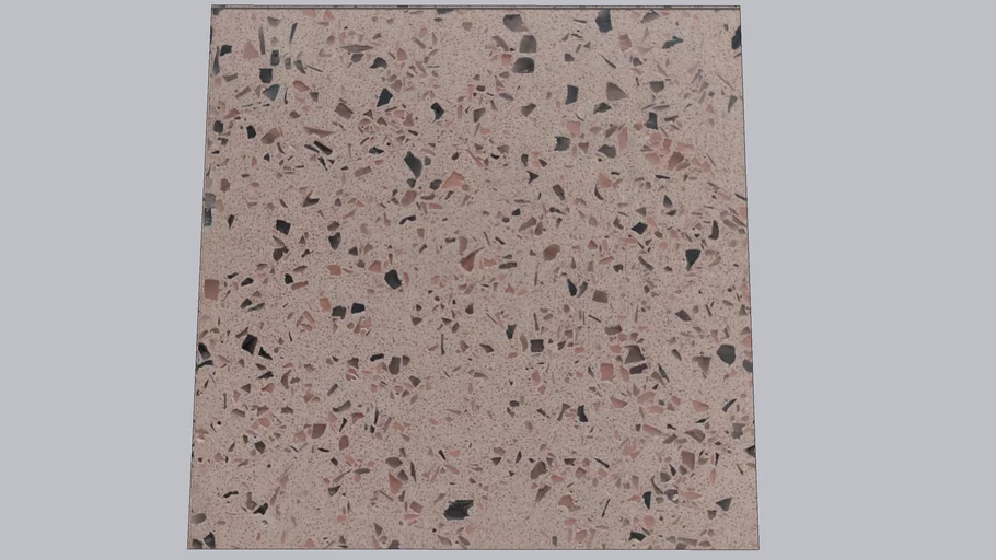 Mix Glass Chips in Pink Terrazzo | 3D Warehouse