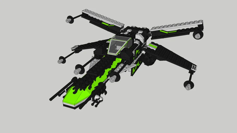Modified LEGOtm X-wing fighter | 3D Warehouse