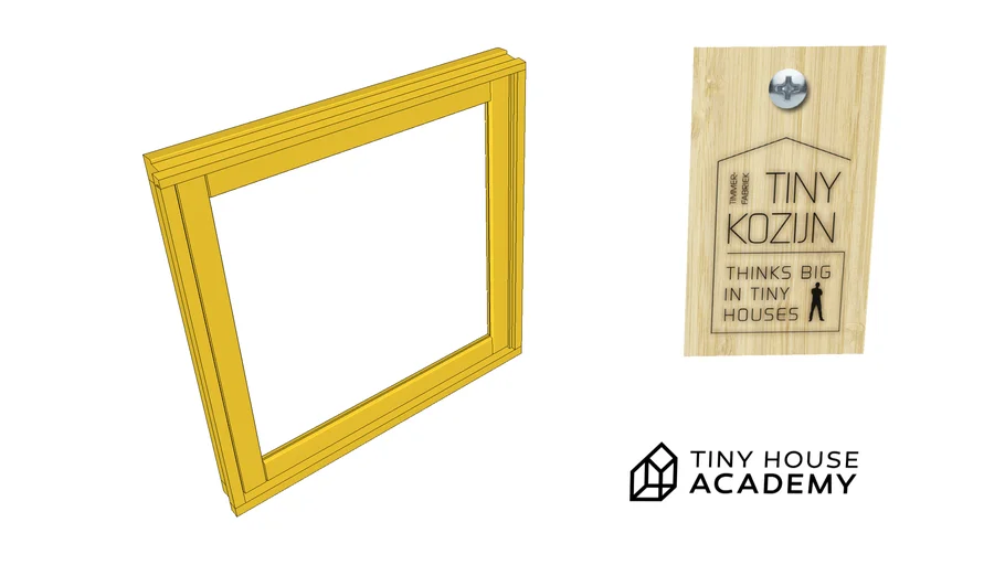 Tiny-Kozijn - Opdek Zwaar (Window - dynamic component) | 3D Warehouse