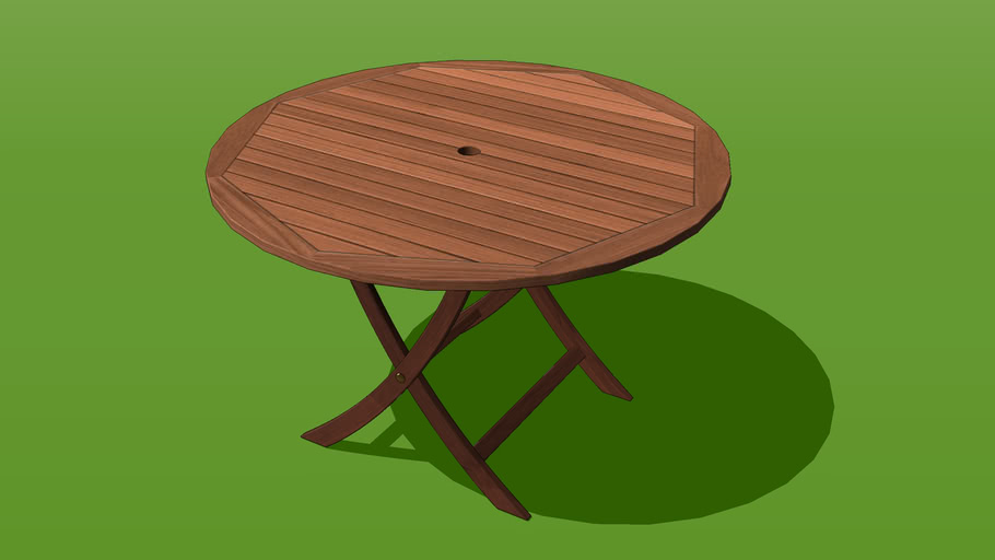 GdB - Table Teak Java 120 | 3D Warehouse