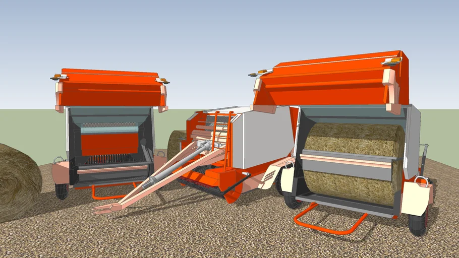 Round hay baler | 3D Warehouse