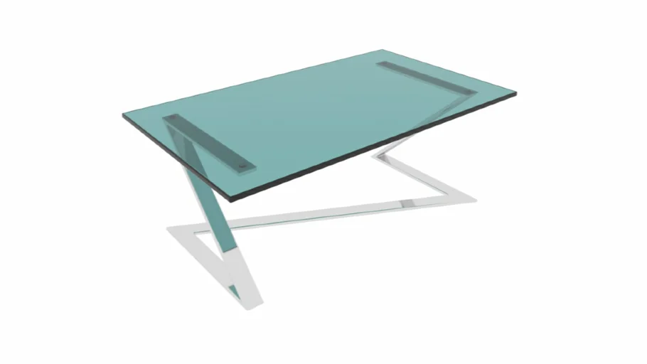 table - glass table made of stainless steel | 3D Warehouse