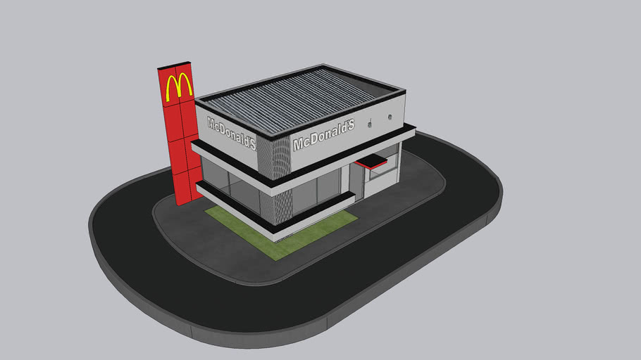 low poly mcdonald´s | 3D Warehouse