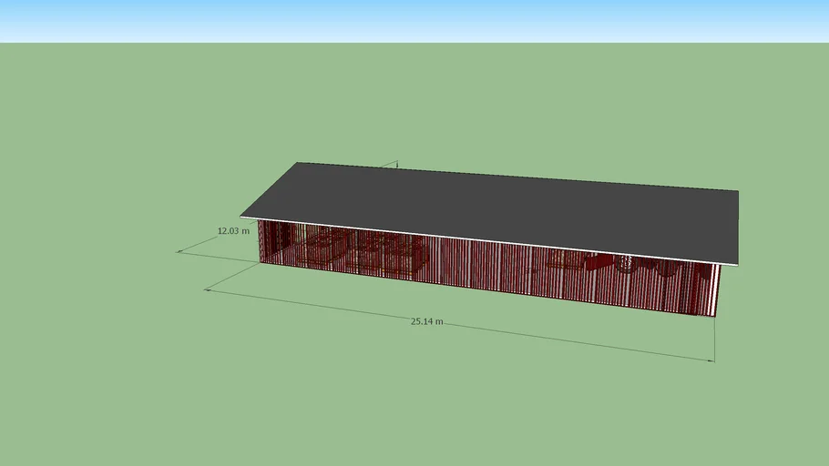 puuvarasto traktorilla | 3D Warehouse
