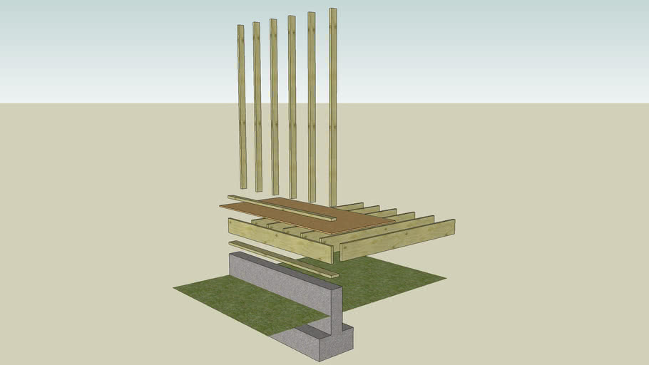 Light frame component assembly | 3D Warehouse
