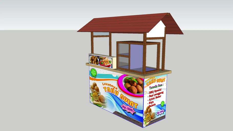 Rombong Tahu Bulat | 3D Warehouse