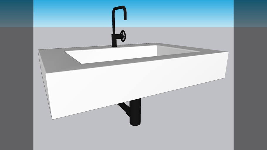 Single Vanity P trap | 3D Warehouse