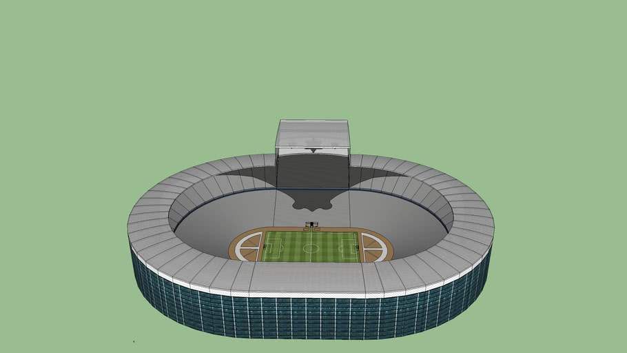 Stadium, with designs on seats | 3D Warehouse
