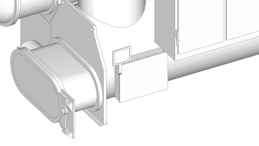 TRANE DUPLEX 2100 TON CENTRIFUGAL CHILLER | 3D Warehouse