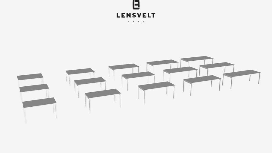 Lensvelt - 7100 Desk | 3D Warehouse