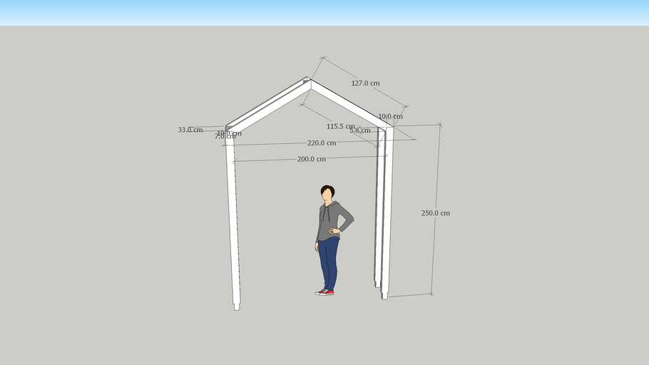 plan portique | 3D Warehouse