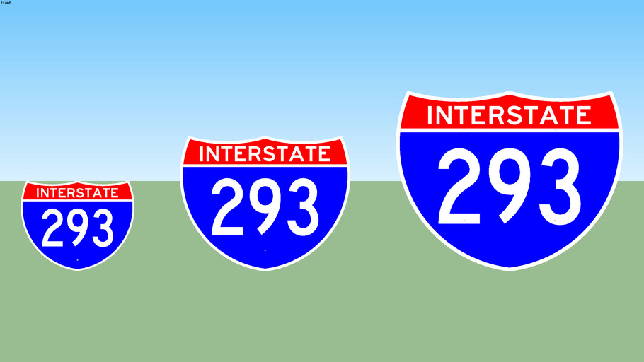 Interstate 293 Sign | 3D Warehouse