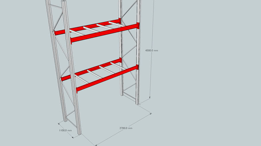 pallet rack-2 | 3D Warehouse