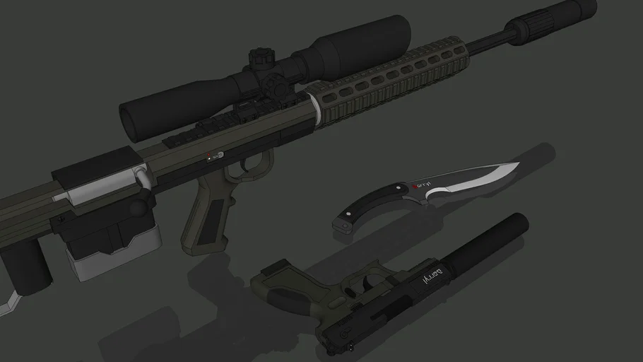 assassin weapons | 3D Warehouse