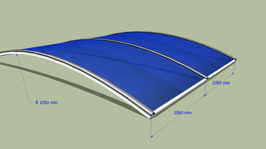regras básicas de instalação de uma cobertura curva | 3D Warehouse