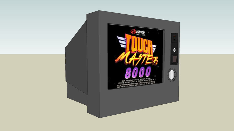 Touchmaster 8000 arcade game with countertop | 3D Warehouse