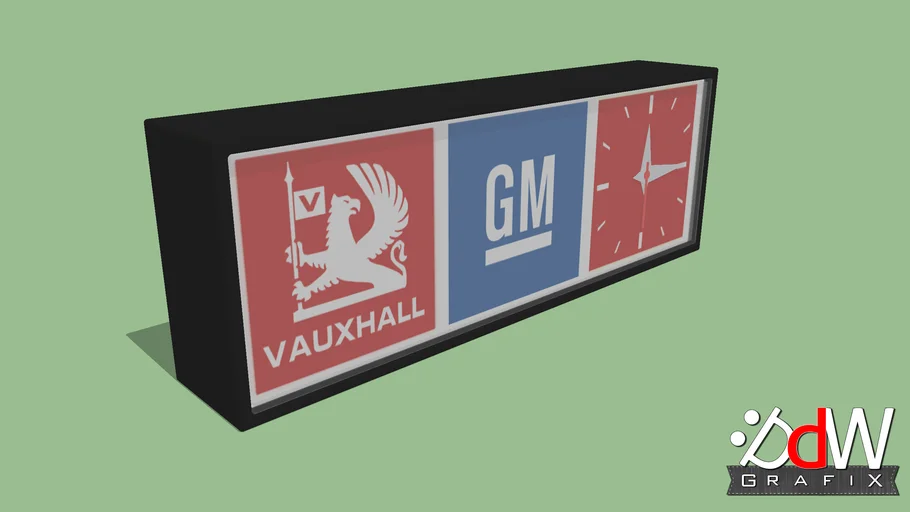 Vauxhall GM Clock | 3D Warehouse
