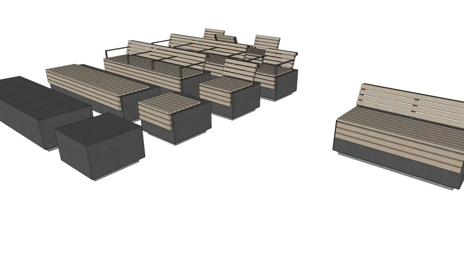 ESTUDIO MODULO_MobSP - Bancos._bench | 3D Warehouse