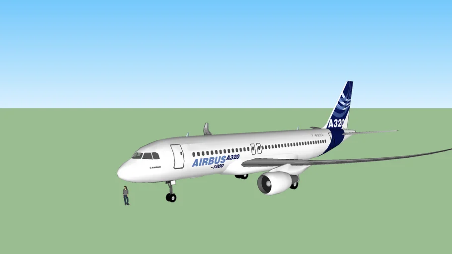 Airbus A320-1000 House Colours | 3D Warehouse