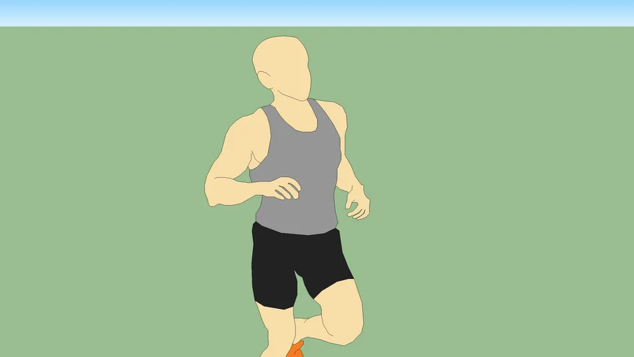 2D Marathon Runner | 3D Warehouse
