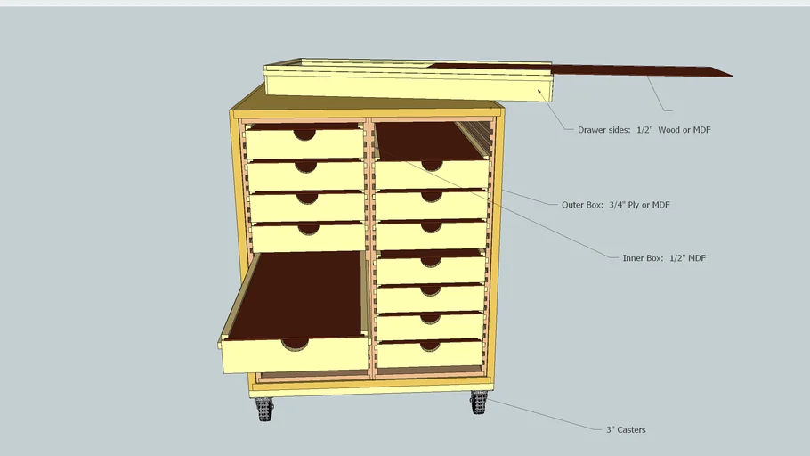 Wood Tool Box | 3D Warehouse