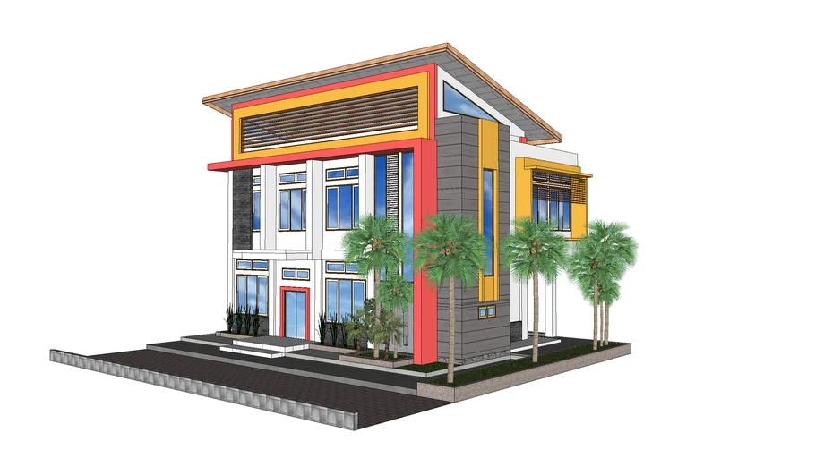 DESAIN BANGUNAN KANTOR | 3D Warehouse