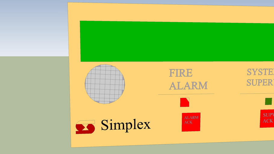 SIMPLEX Fire Alarm Annoucator | 3D Warehouse