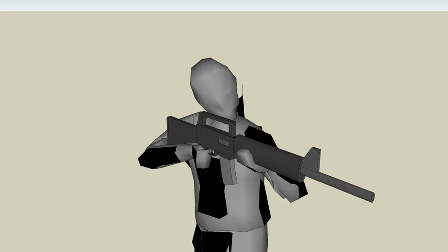 armored soldier- no helmet | 3D Warehouse