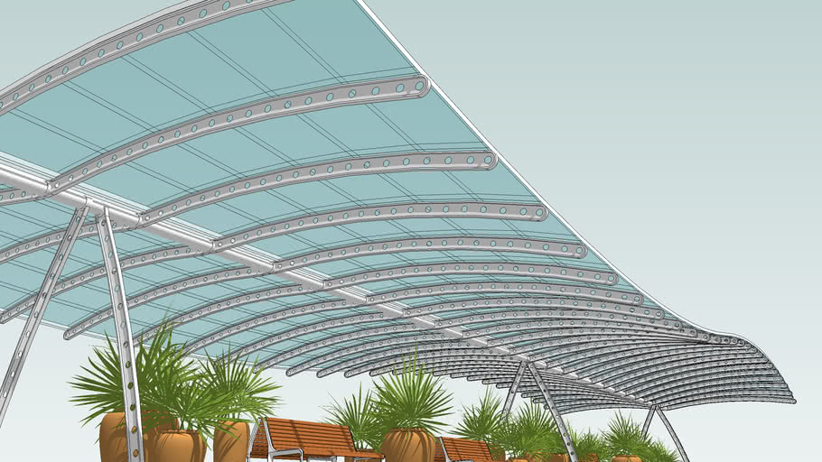 curvey curve shade | 3D Warehouse