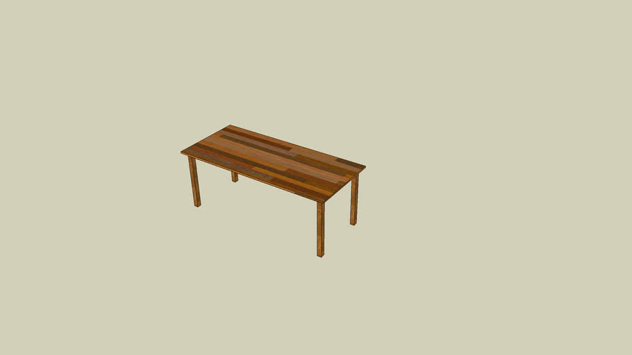 Wood Table | 3D Warehouse