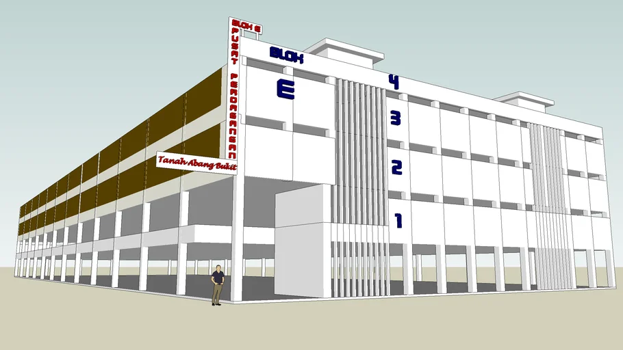 Pasar Tanah Abang Blok E | 3D Warehouse