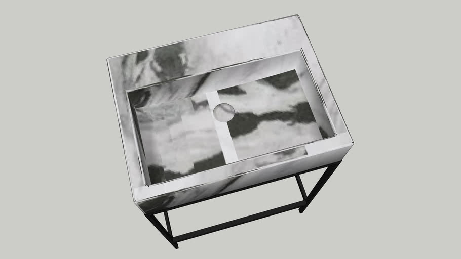 panda marble vanity sink | 3D Warehouse