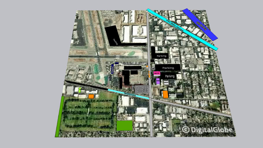 Multimodel Transportation Hub Layout | 3D Warehouse