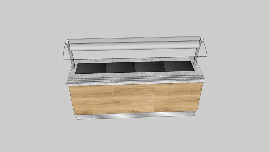 Heated Counter 4GN Slim Ceran | 3D Warehouse