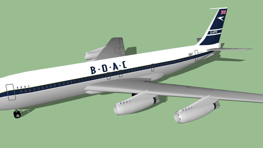 BOAC (1963) - Boeing 707-436 | 3D Warehouse