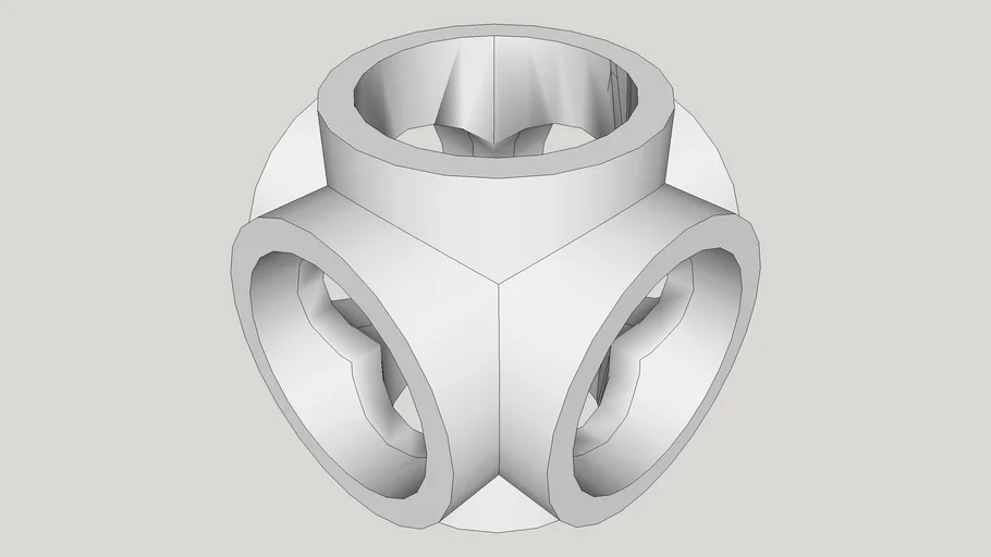 6 Way PVC Couple | 3D Warehouse