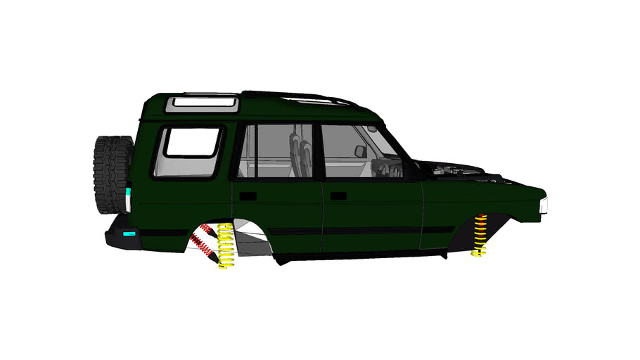 Land rover discovery series 1 body with stock front bumper removed | 3D ...