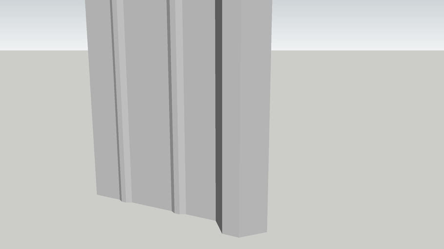 Exterior Metal Wall Panel Section | 3D Warehouse
