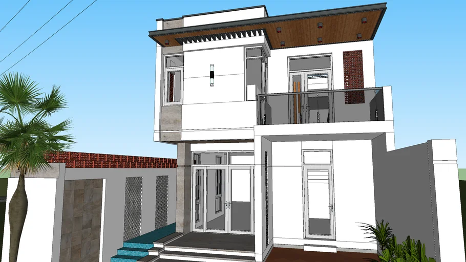 Rumah 8x20m minimalis | 3D Warehouse