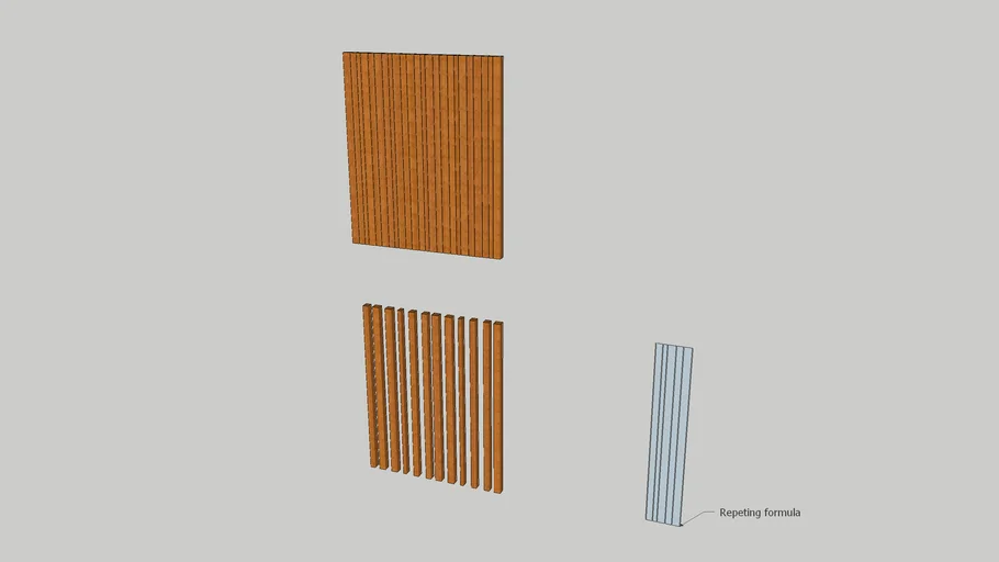 Multisize slats | 3D Warehouse