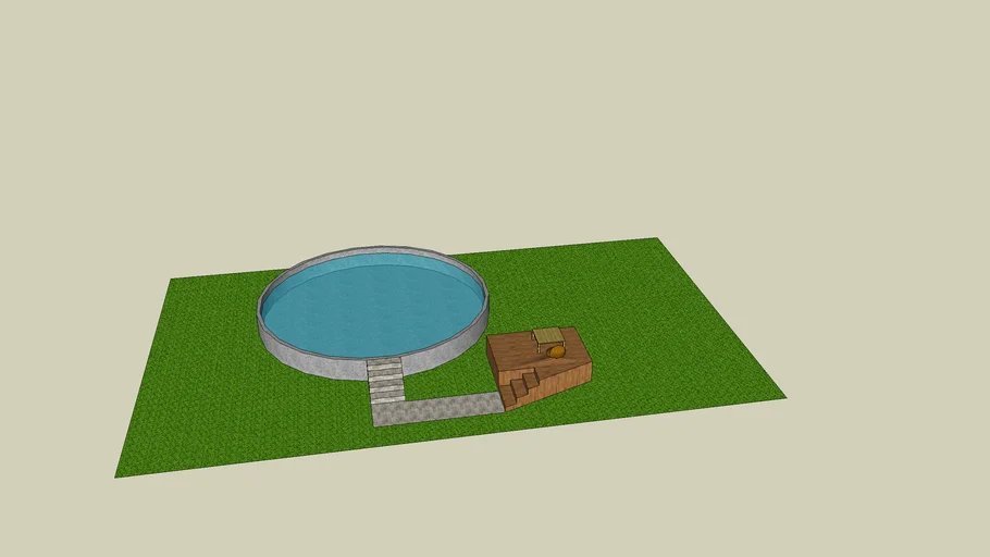 pool and deck | 3D Warehouse