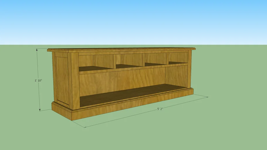 Bench/T.V. Stand | 3D Warehouse