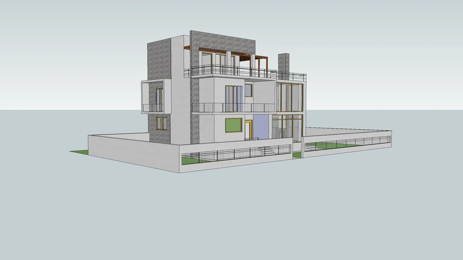 modern house | 3D Warehouse