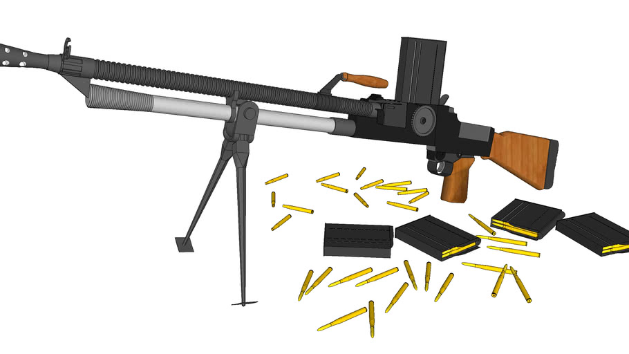 ZB-26 Czech-style Light machine gun(ZB-26 捷克式轻机枪) | 3D Warehouse