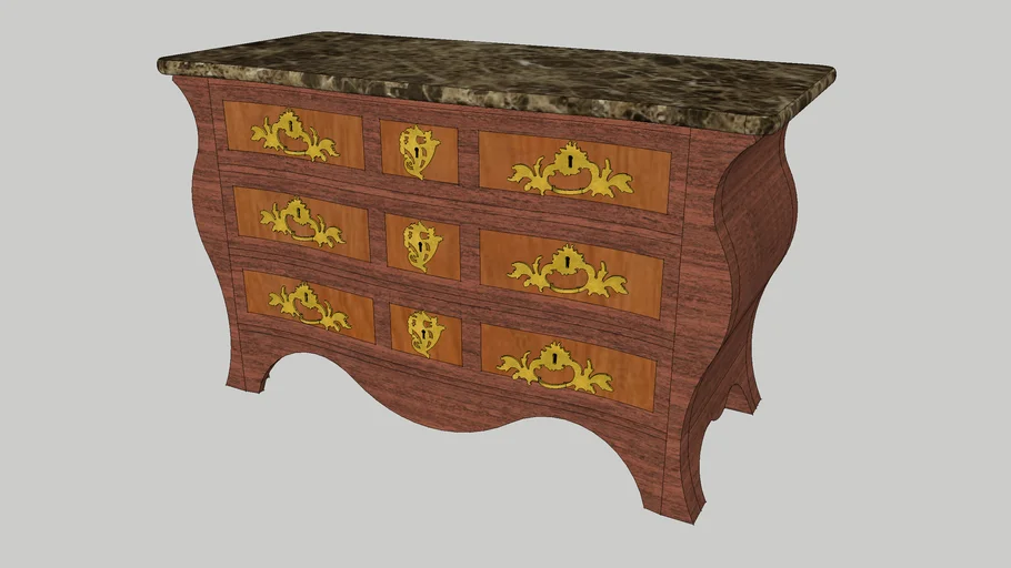 Louis XV Commode or Chest | 3D Warehouse