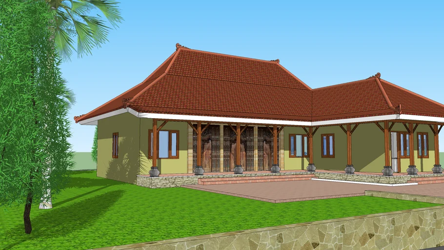 Renovation on SPD's Joglo House - Sukoharjo | 3D Warehouse