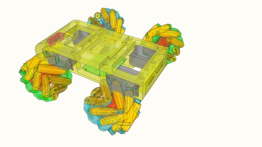 Mecanum wheel car | 3D Warehouse