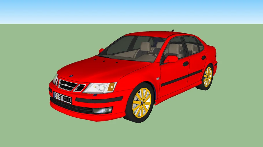Saab 9-3 edited and modified 1st draft | 3D Warehouse